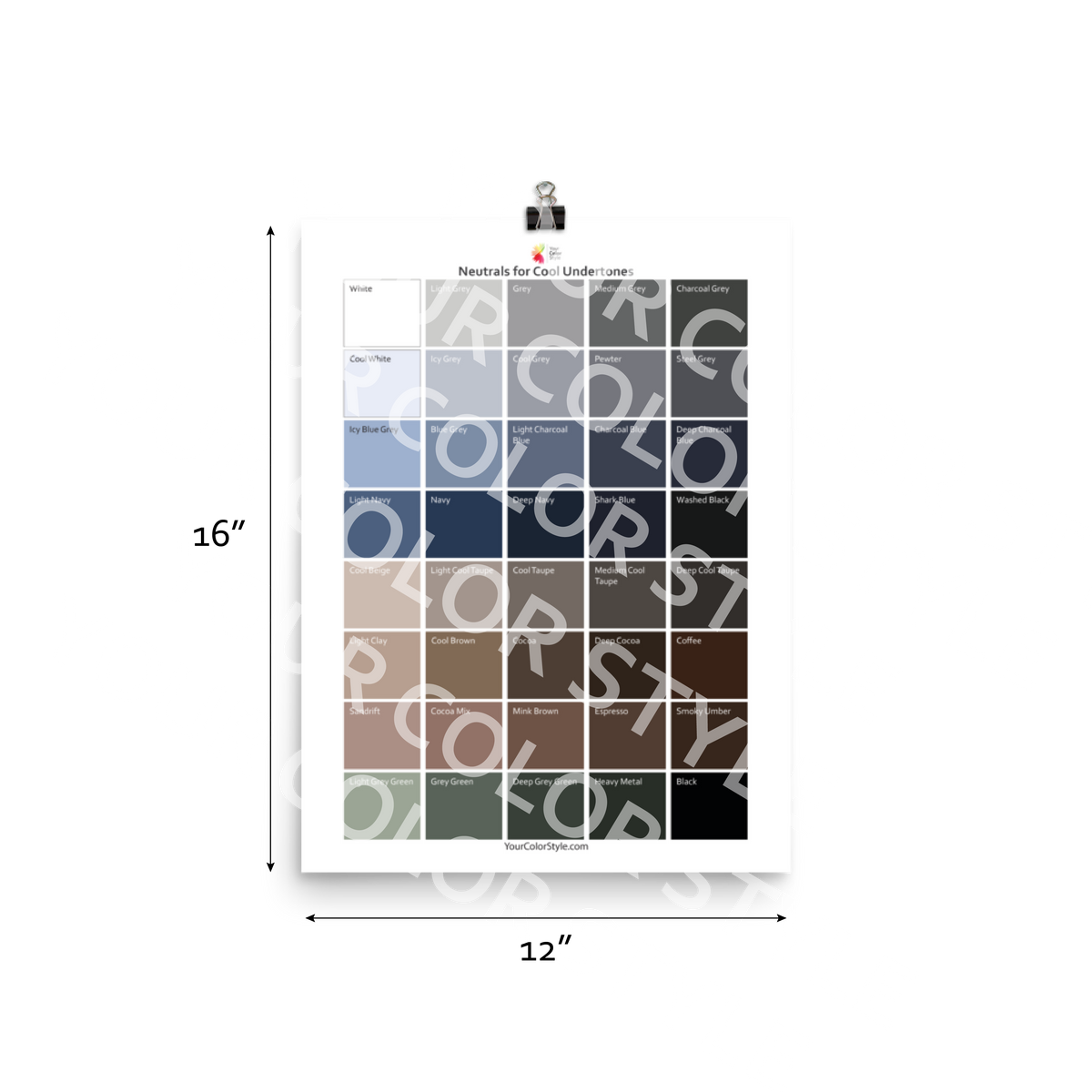 Neutrals for Cool Undertones - Poster