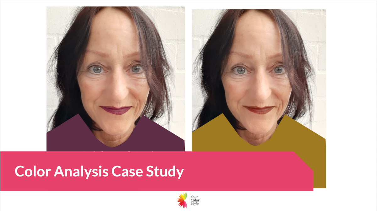 Color Analysis Case Study - Dark Hair, Blue-Green Eyes