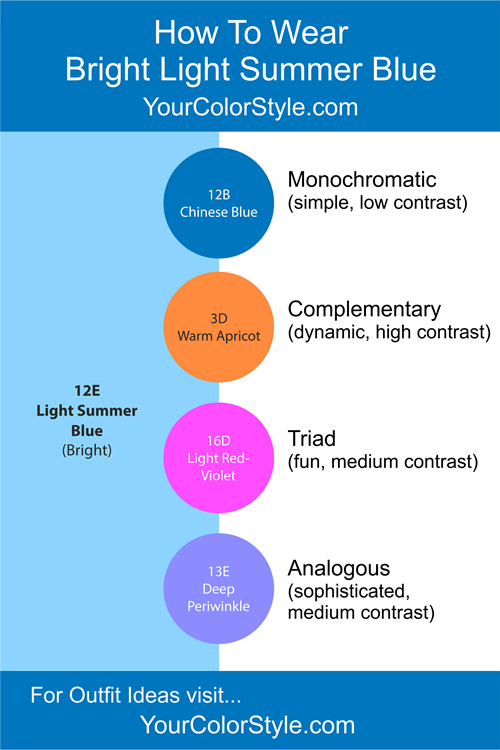 How To Wear Bright Light Summer Blue