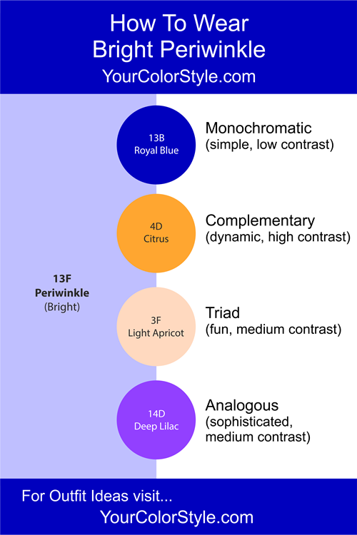 How To Wear Bright Periwinkle