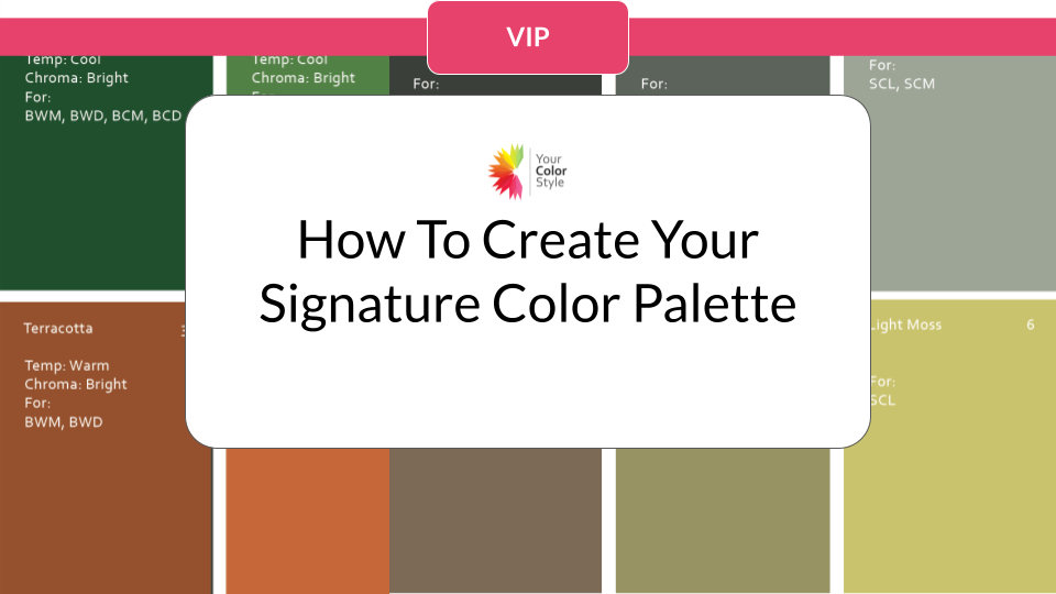 How To Create Your Signature Color Palette