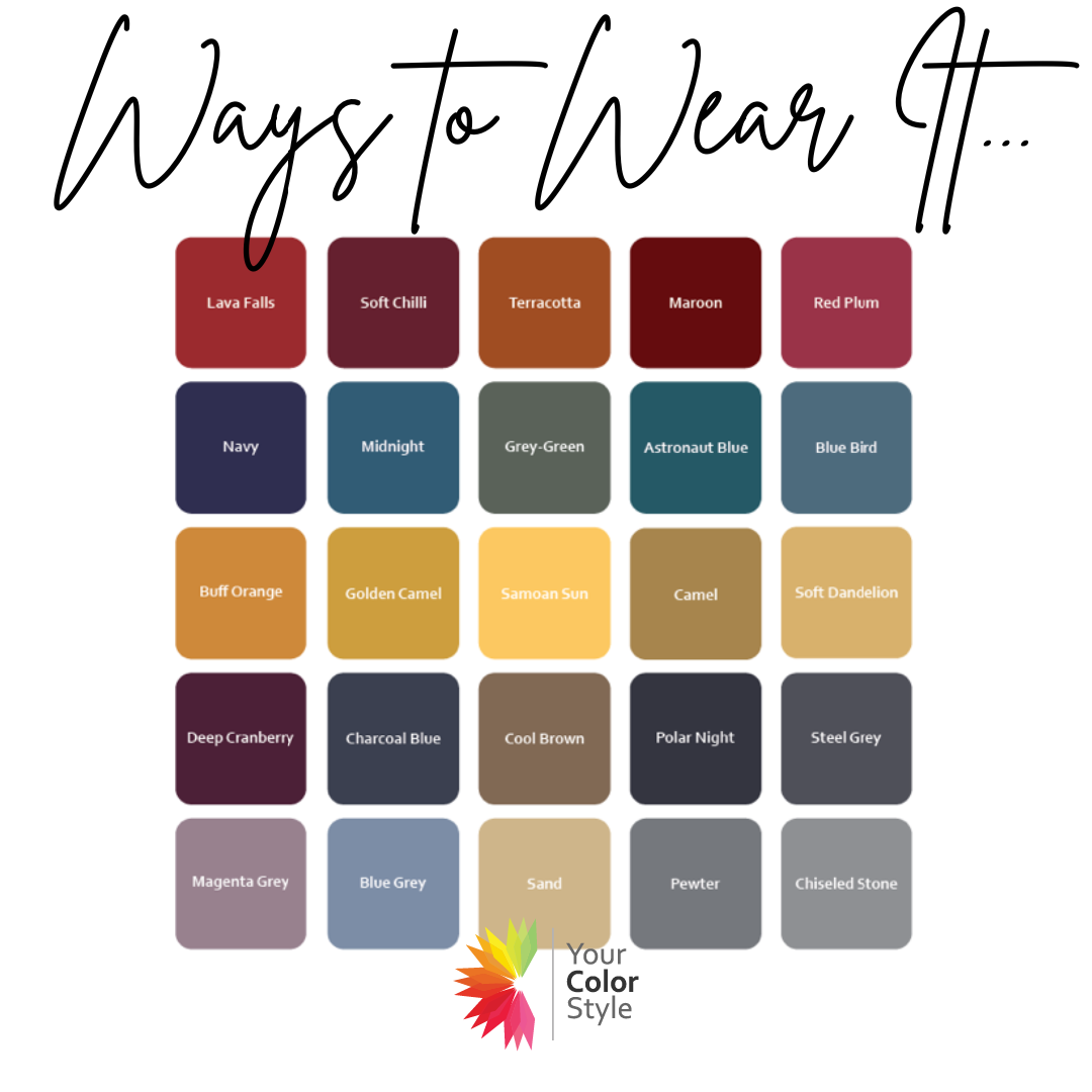 5 Ways to Wear the Color Palette of the Month - January 2023