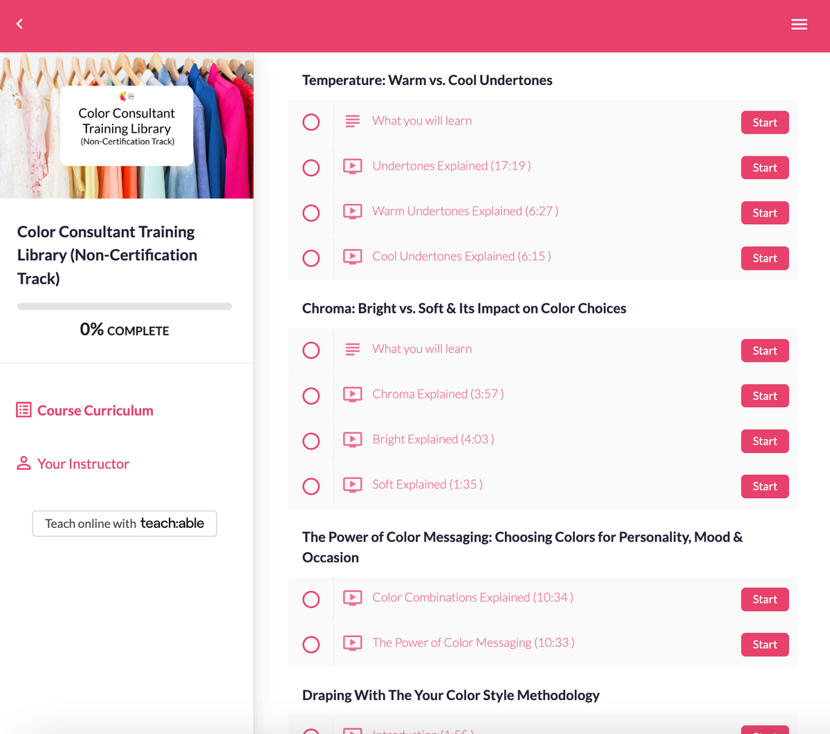 Color Consultant Training Library | Learn Virtual Color Analysis Online