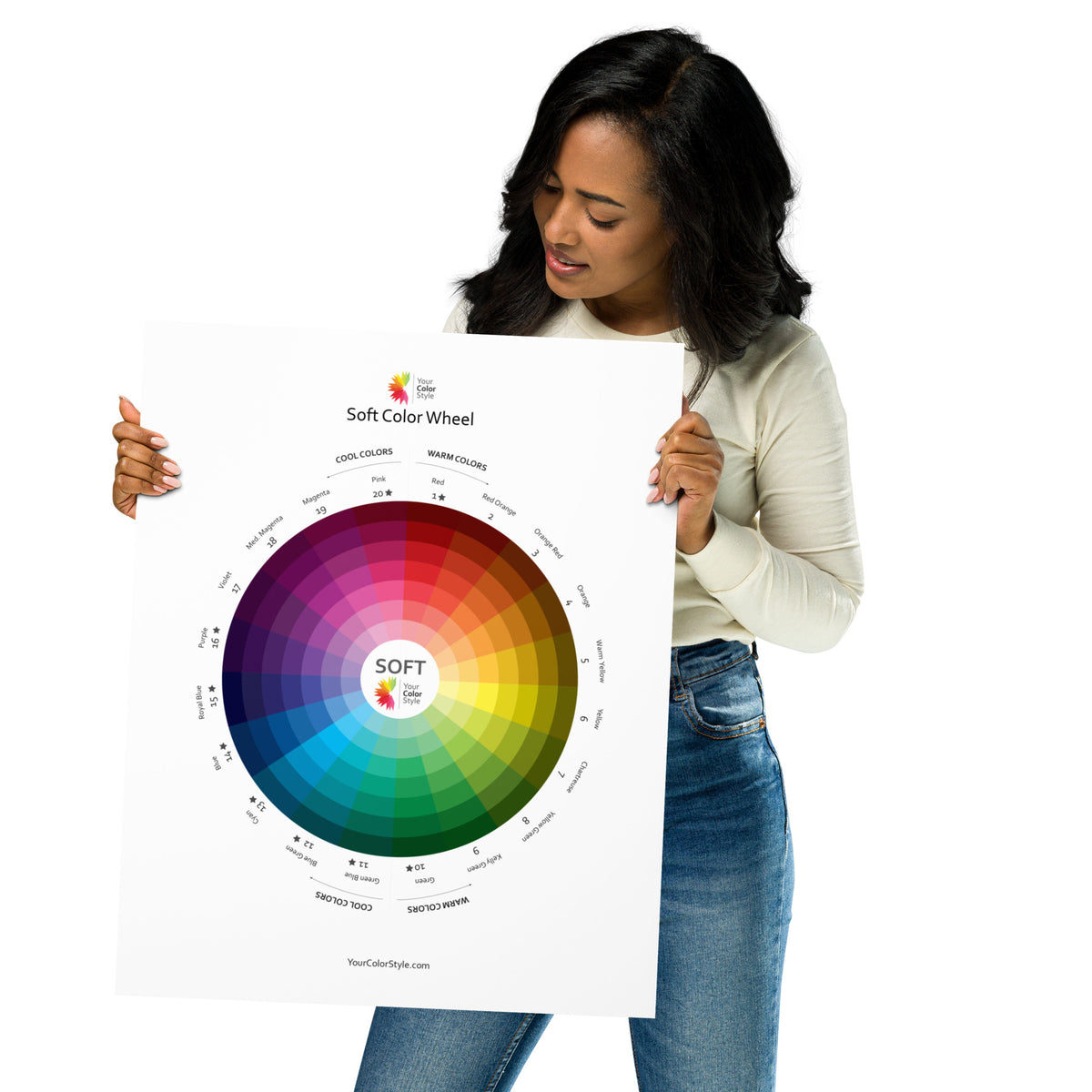 Soft Color Wheel Poster